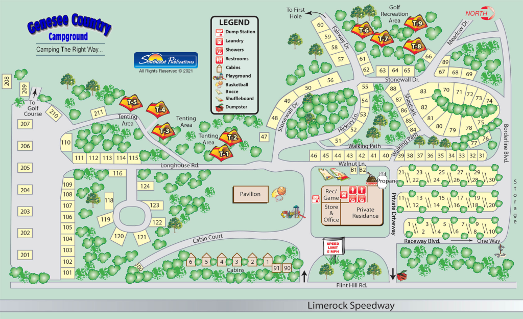 Site Map - Genesee Country Campground